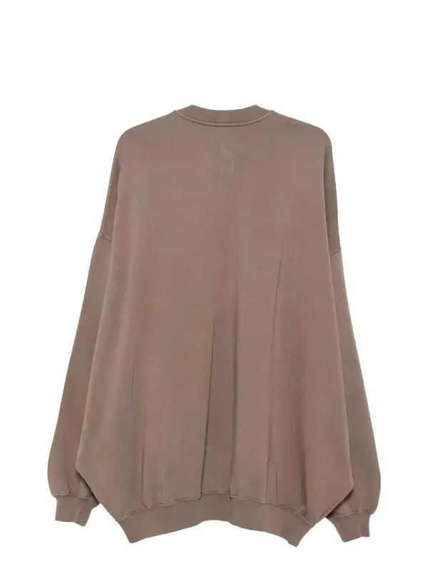 Rick Owens Crewneck Long Sleeve Sweatshirt - Brown