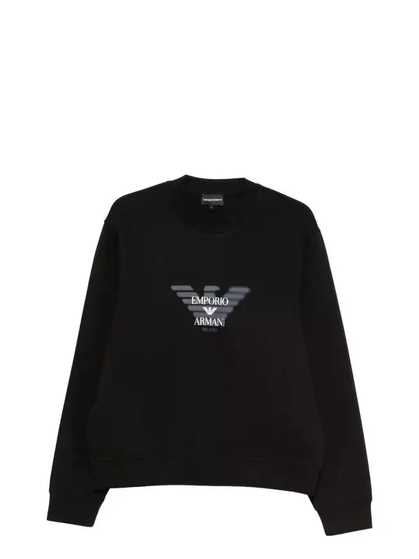 Emporio Armani Logo-print Sweatshirt - Black