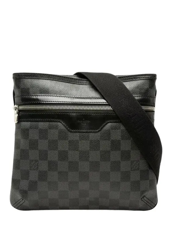 LOUIS VUITTON 2012 Damier Graphite Thomas Crossbody Bag - Black