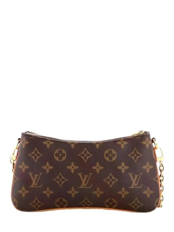 LOUIS VUITTON Liv Pochette Monogram Canvas Crossbody Bag - Brown