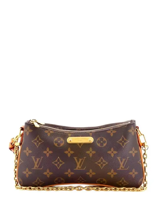 LOUIS VUITTON Liv Pochette Monogram Canvas Crossbody Bag - Brown