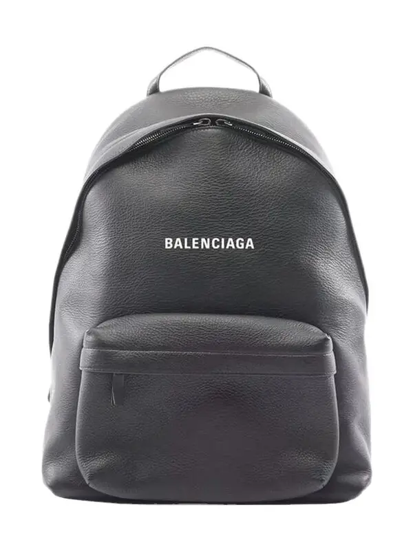 Balenciaga 2015-2026 Leather Everyday Backpack - Black