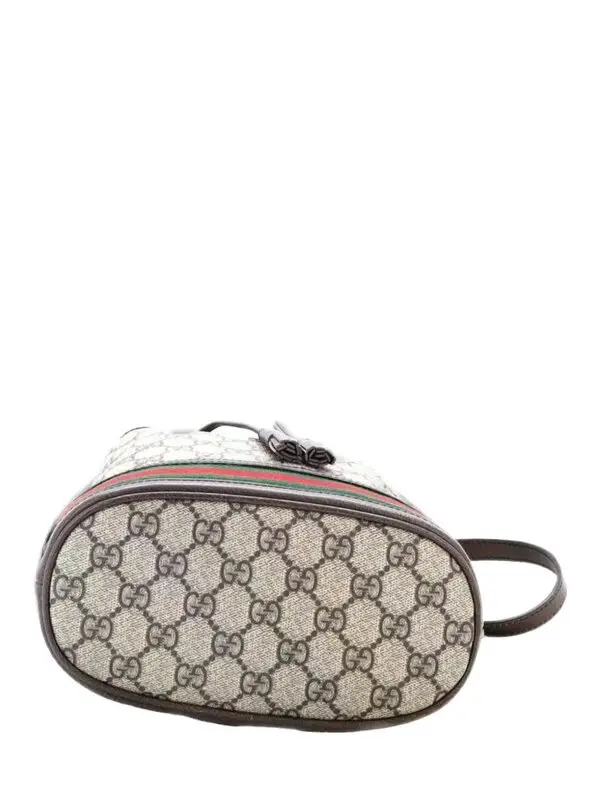 Gucci Ophidia Gg Coated Canvas Small Bucket Bag - Brown