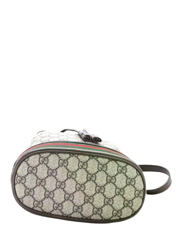 Gucci Ophidia Gg Coated Canvas Small Bucket Bag - Brown