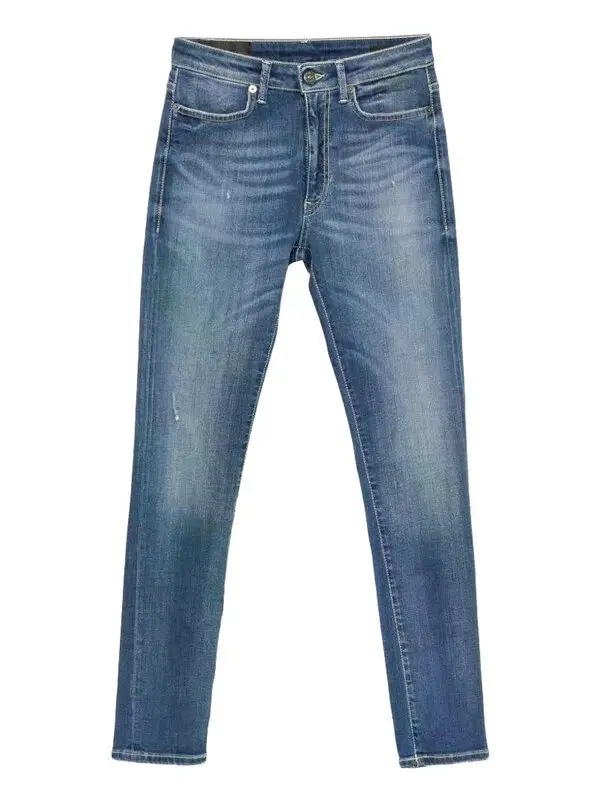 DONDUP Belt-loop Faded Jeans - Blue