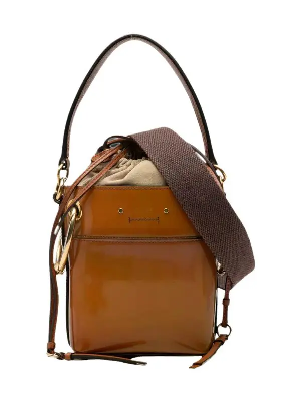 Chloé Patent Roy Bucket Bag - Brown