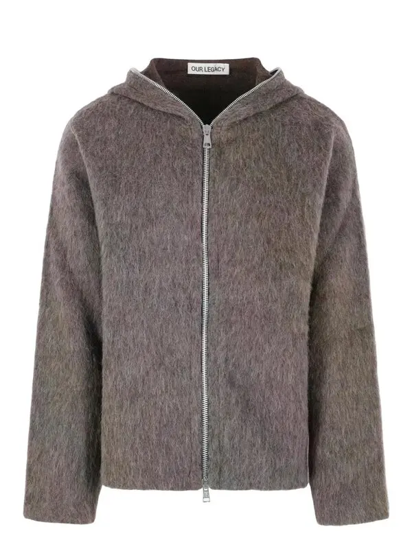 Our Legacy Hooded Zipped Cardigan - Neutrals