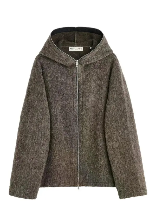 Our Legacy Hooded Zipped Cardigan - Neutrals