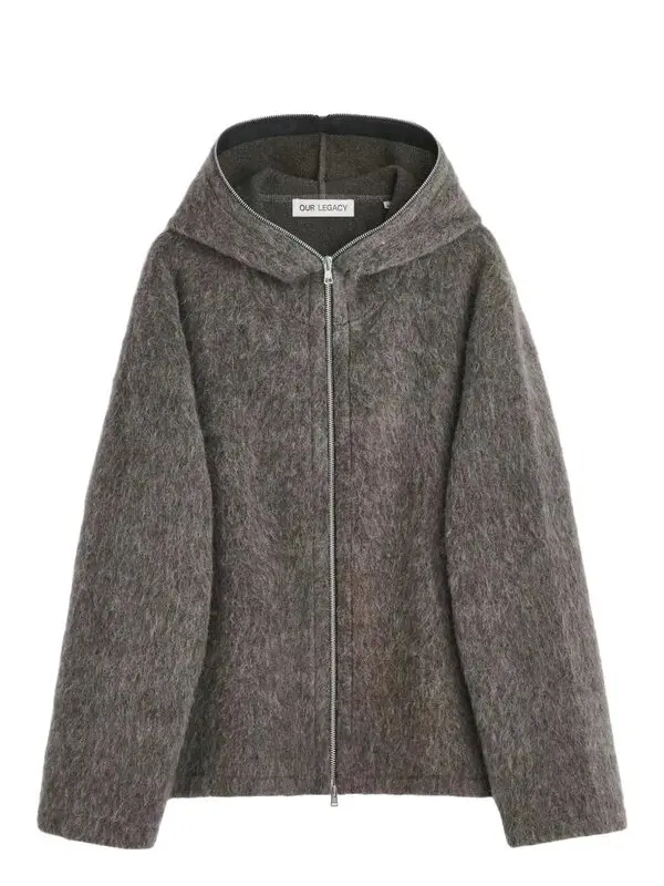 Our Legacy Hooded Zipped Cardigan - Neutrals