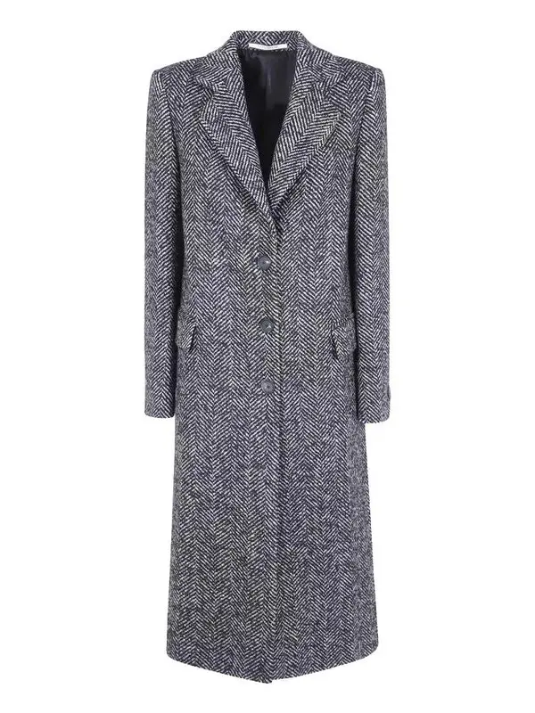 Tagliatore Amanda Single-breasted Coat - Black