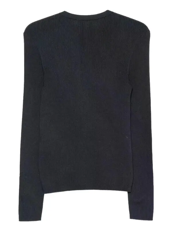 LISA YANG Airi Half-button Sweater - Blue