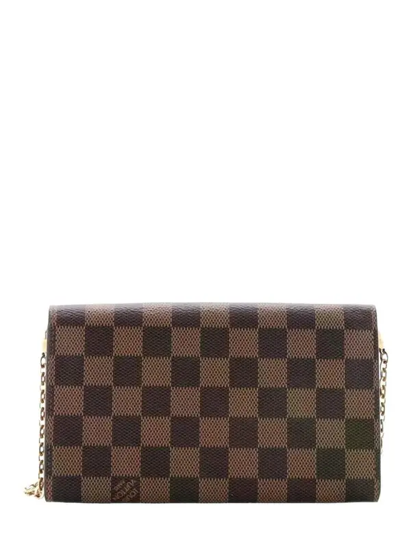 LOUIS VUITTON Croisette Chain Wallet Damier Crossbody Bag - Brown