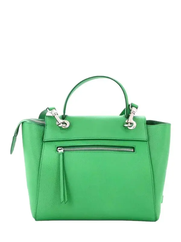 Celine Belt Bag Textured Leather Micro Satchel - Green
