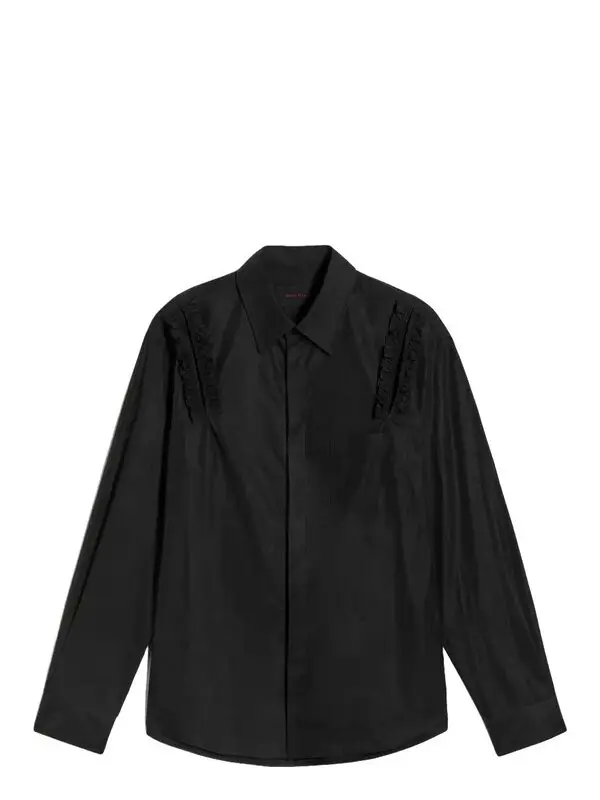 Simone Rocha Ruffle-trim Shirt - Black