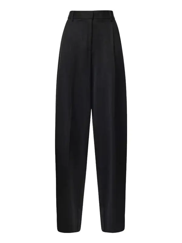 Andamane Pleated Tailored Trousers - Black