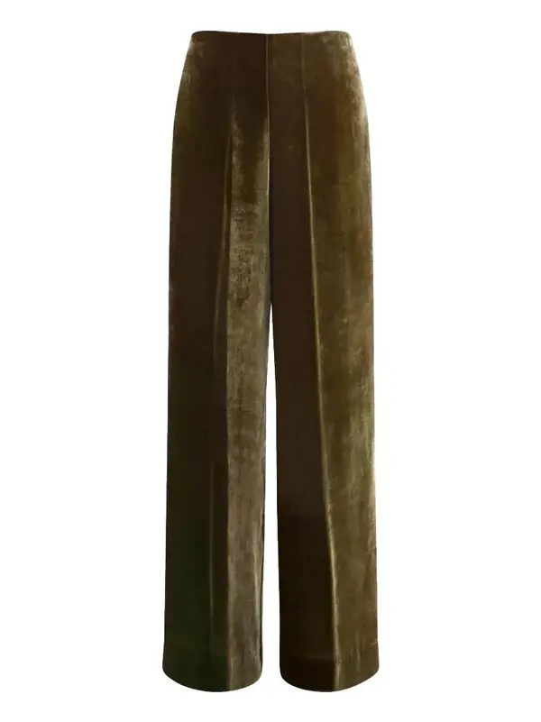 P.a.r.o.s.h Velvet Palazzo Pants - Brown