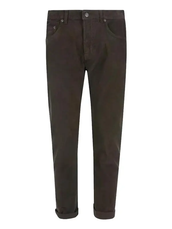 DONDUP Corduroy Straight-leg Trousers - Brown