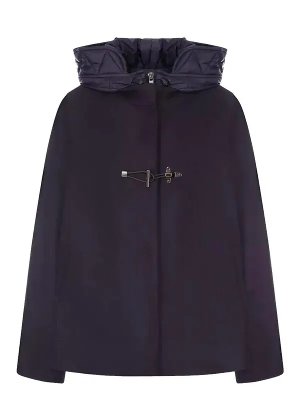 FAY ARCHIVE Toggle-fastening Single-breasted Cape - Blue