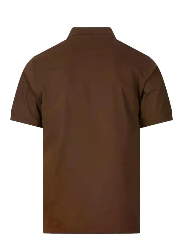 Kiton Short-sleeve Cotton Polo Shirt - Brown
