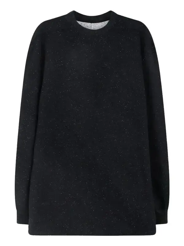 Rick Owens Oversized Crew Neck Sweater - Black