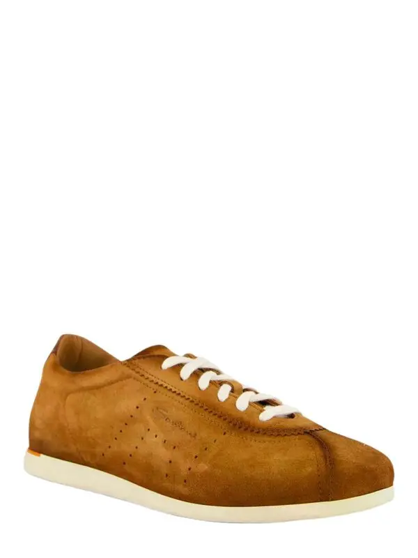 Santoni Suede Low-top Sneakers - Brown