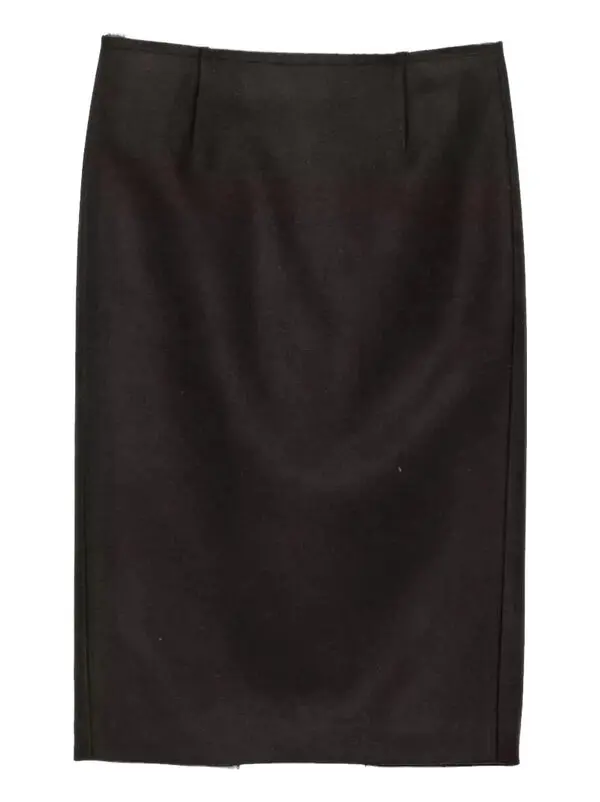 MAISON MARGIELA Asymmetric Midi Skirt - Brown