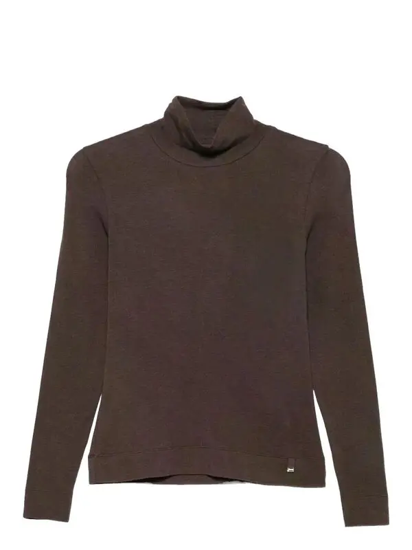 Herno Roll-neck Long-sleeve Sweater - Brown