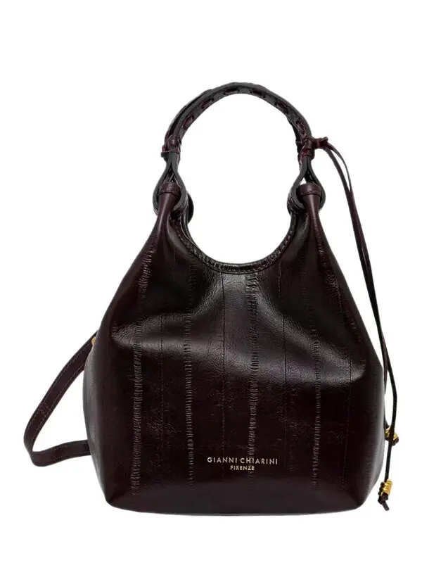 GIANNI CHIARINI Small Dua Leather Shoulder Bag - Red