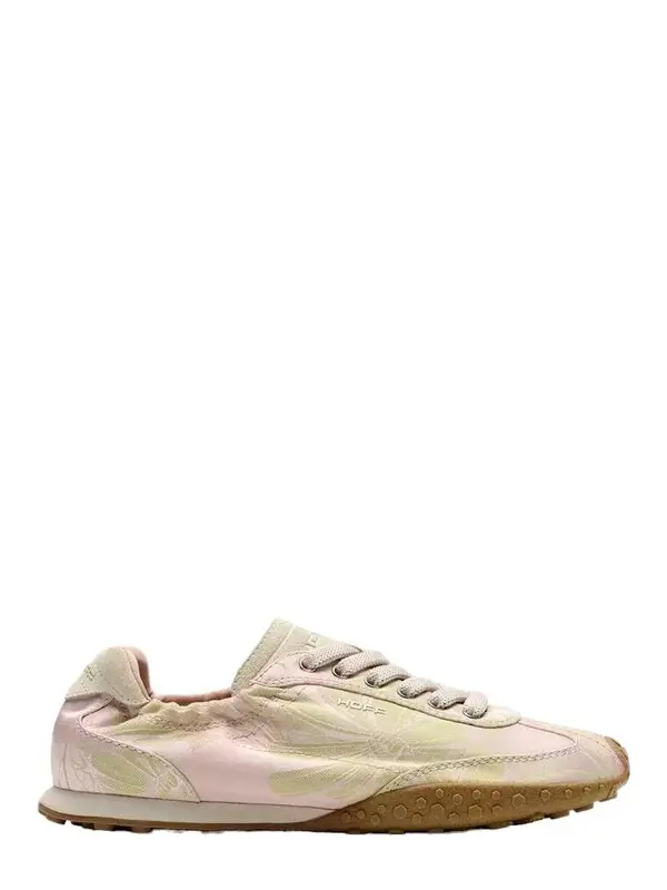 HOFF Floral Print Lace Up Sneakers - Pink