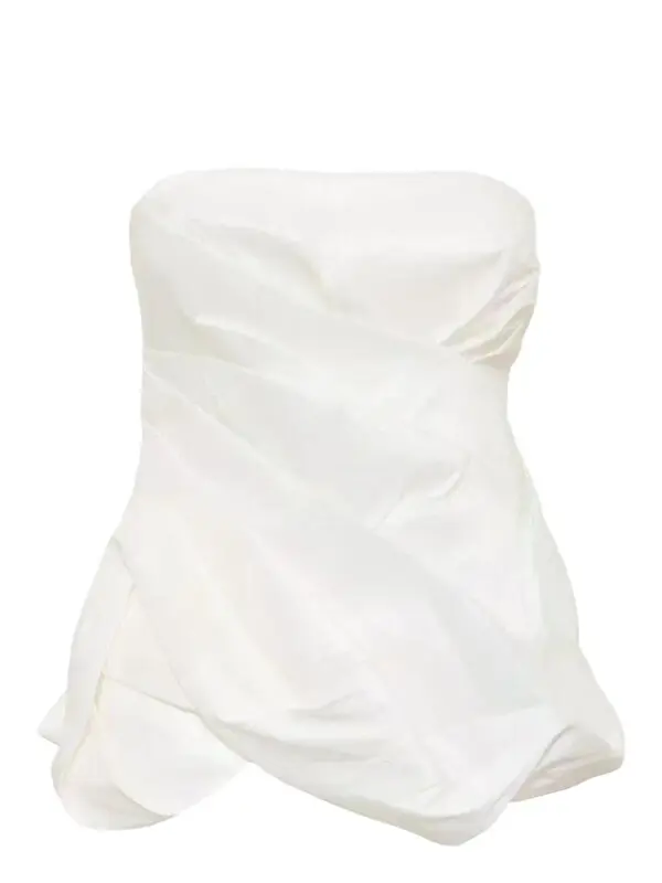 Acler Dorval Strapless Top - White