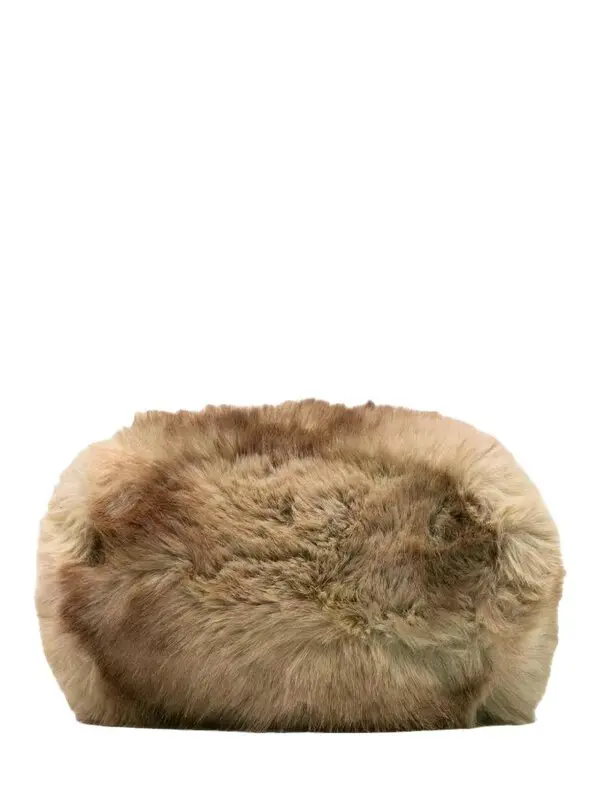 Apparis Faux Fur Pouch Bag - Neutrals
