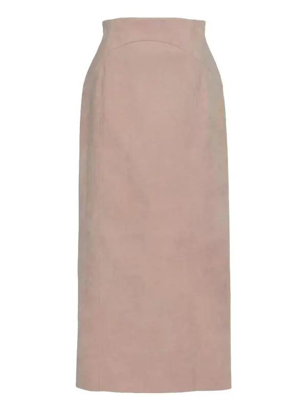 MULLER OF YOSHIOKUBO Faux Suede Skirt - Blue