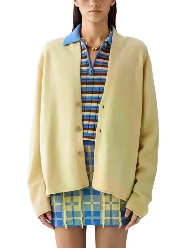 Guest In Residence Everywear Buttoned Cardigan - Yellow