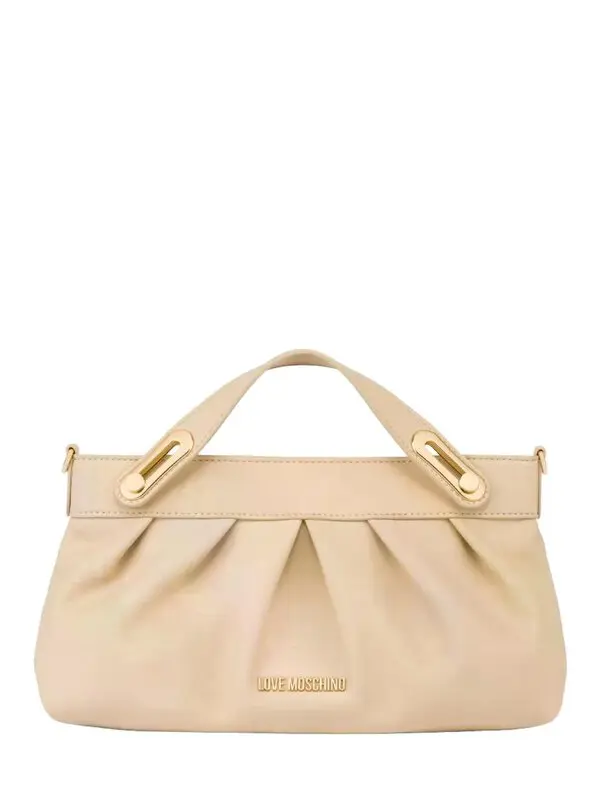 Moschino Ruched Tote Bag - Neutrals