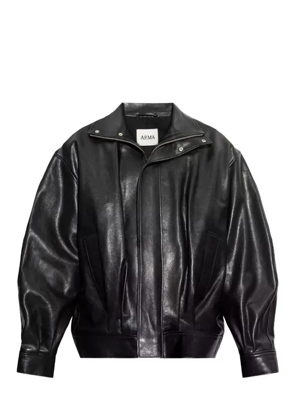 ARMA Paulo Leather Jacket - Black