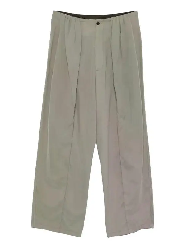 Giorgio Armani Pleated Wide-leg Trousers - Green