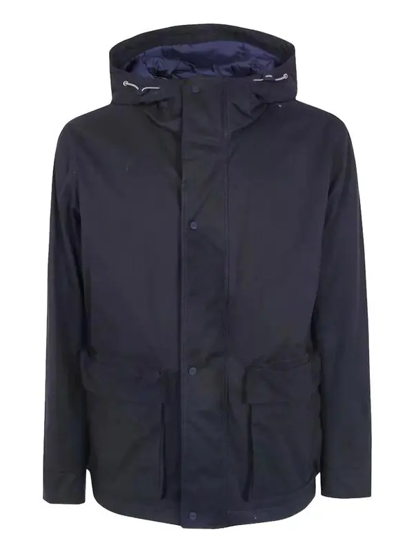 Herno Hooded Cotton Jacket - Blue