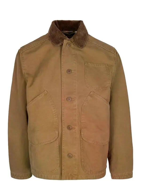Filson Corduroy-collar Patch-pocket Jacket - Brown