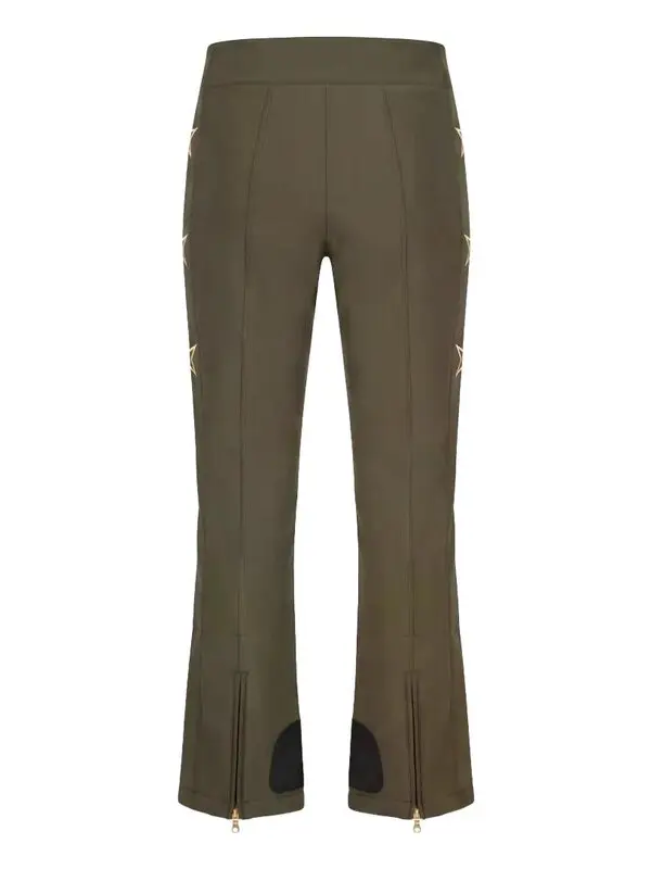 HIGH SOCIETY Star Patchwork Ski Pants - Green