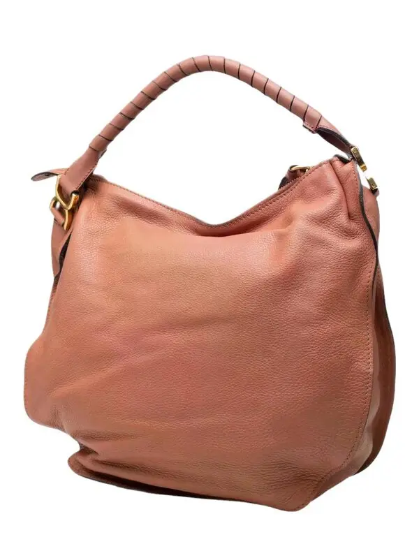 Chloé 2011 Large Pebbled Calfskin Marcie Hobo Satchel - Pink