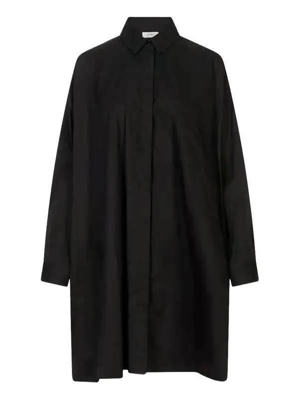 MEIMEIJ Oversized Side-slit Shirt - Black