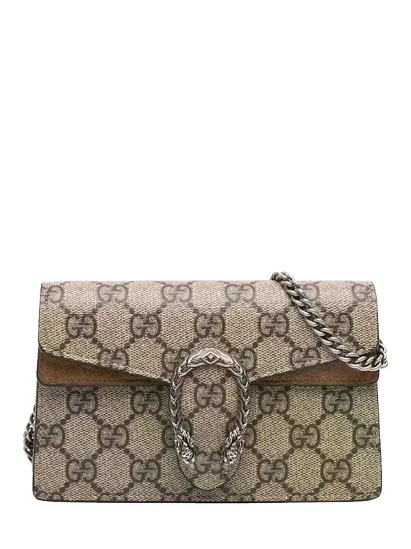 Gucci Mini Gg Supreme Dionysus Crossbody Bag - Neutrals