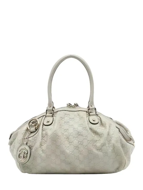 Gucci Sukey Satchel - White