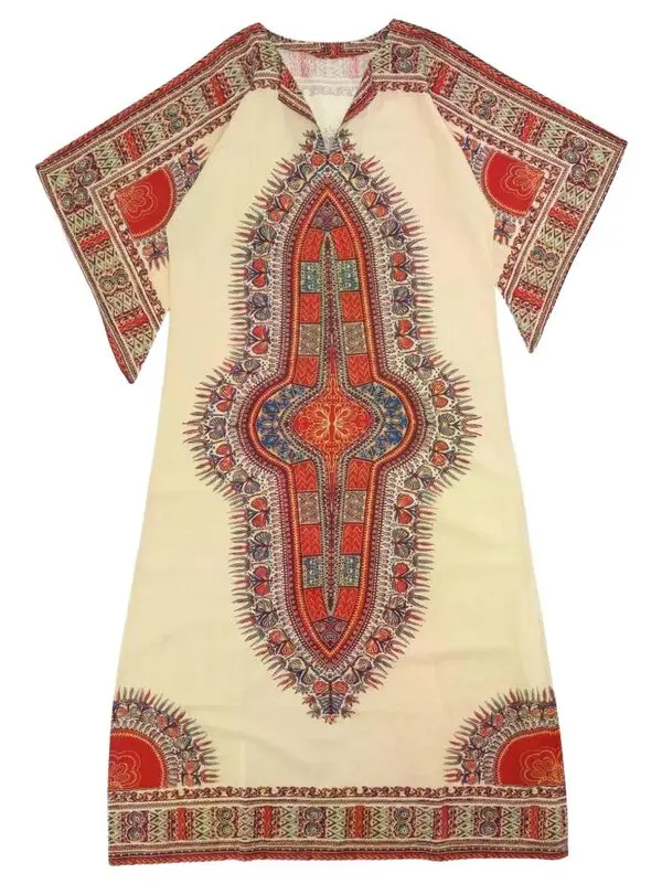 FORTELA Amira Printed Cotton Maxi Dress - Neutrals