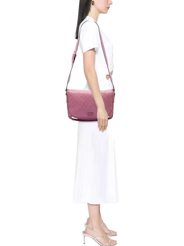 Gucci Gg Imprimé Crossbody Bag - Pink