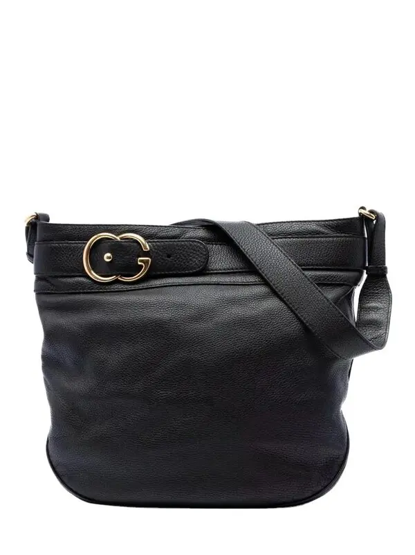 Gucci 2016-2026 Large Calfskin Ride Shoulder Bag - Black
