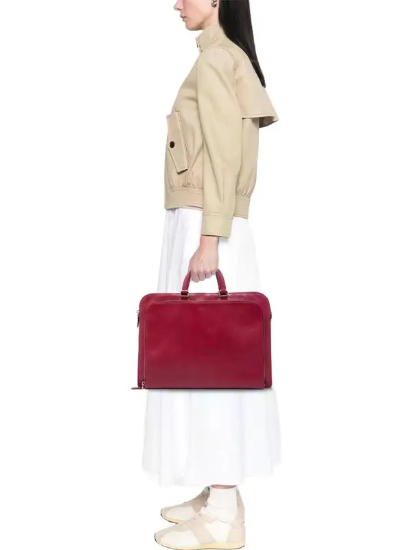 Prada Saffiano Business Bag - Red