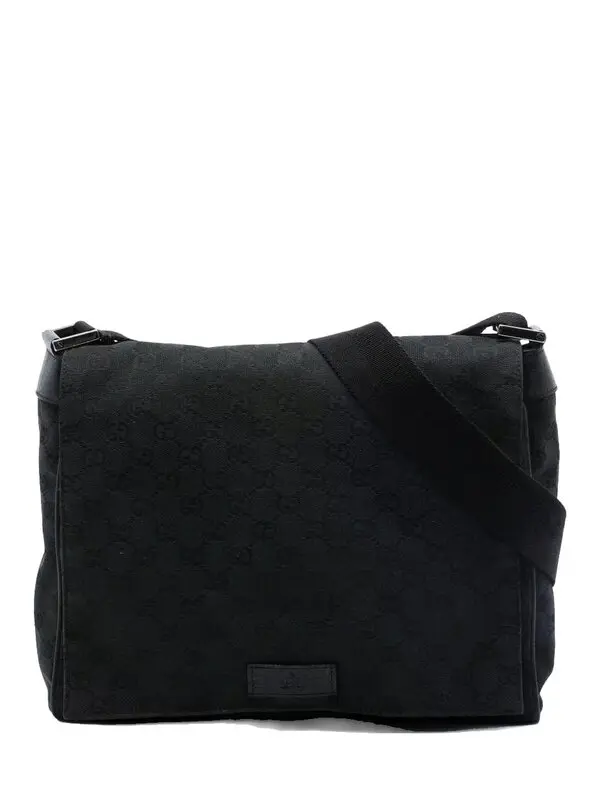 Gucci 2016-2026 Gg Canvas Crossbody Bag - Black