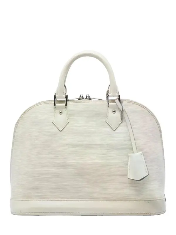 LOUIS VUITTON 2013 Epi Alma Pm Handbag - White