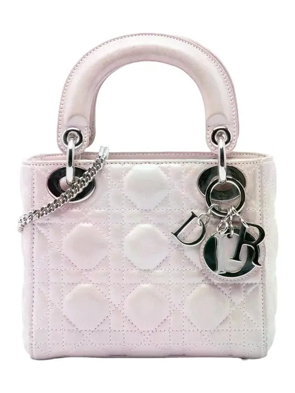 Dior Lambskin Cannage Lady Satchel - Pink